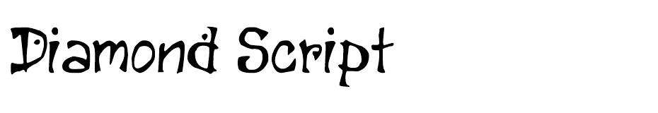 Diamond Script free font